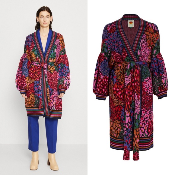 FARM Rio | Sweaters | Farm Rio Nwt Rainbow Hearts Cardigan | Poshmark